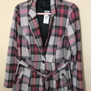 torrid | Jackets & Coats | Torrid Pink Plaid Longline Blazer ...